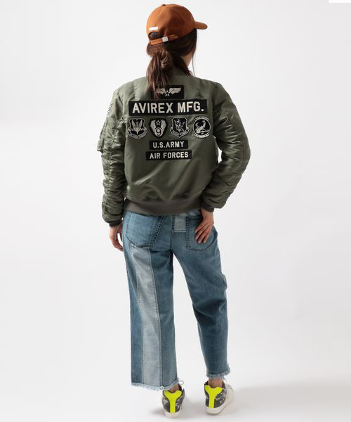 AVIREX（アヴィレックス）の「avirex/ アヴィレックス/ MA-1 WITH PATCHES "AVIREX MFG"/ MA-1 ウィズ パッチ AVIREX MFG（MA-1 ...