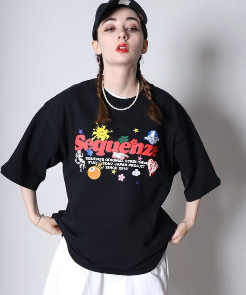 SEQUENZ（シークエンズ）の「SEQUENZ / HAPPINESS HEAVY SHORT SLEEVE TEE / ハピネス ヘビー Tシャツ（Tシャツ/カットソー）」 - WEAR