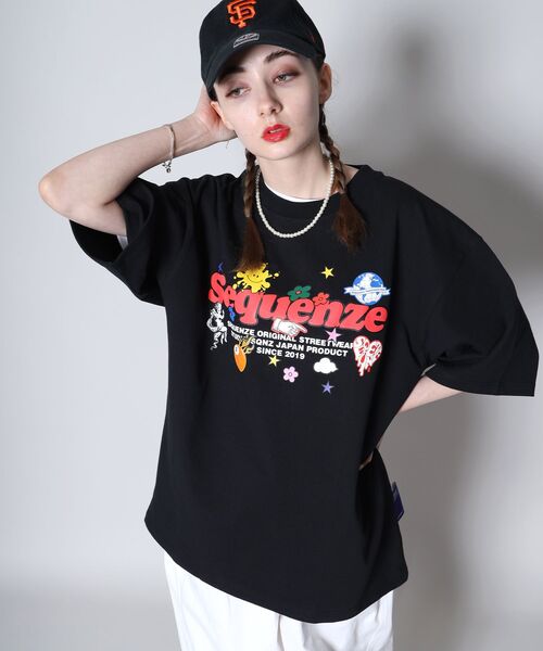 SEQUENZ（シークエンズ）の「SEQUENZ / HAPPINESS HEAVY SHORT SLEEVE TEE / ハピネス ヘビー Tシャツ（Tシャツ/カットソー）」 - WEAR