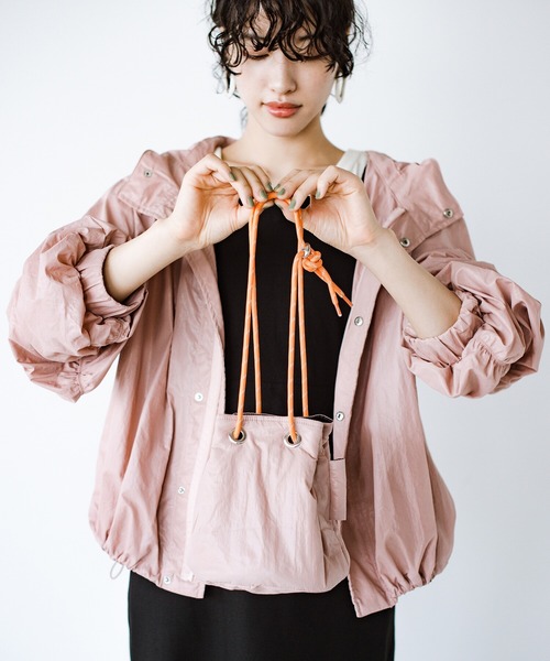 haco!（ハコ）の「haco!×NOKI 花をまとうコラボシリーズ【アンスリウム】巾着バッグ（ショルダーバッグ）」 - WEAR