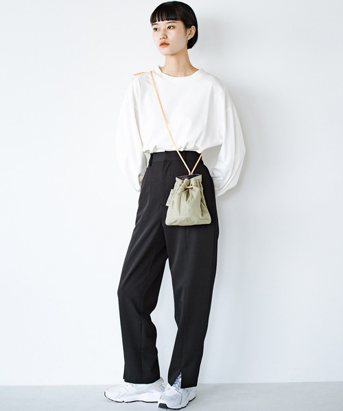 haco!（ハコ）の「haco!×NOKI 花をまとうコラボシリーズ【アンスリウム】巾着バッグ（ショルダーバッグ）」 - WEAR