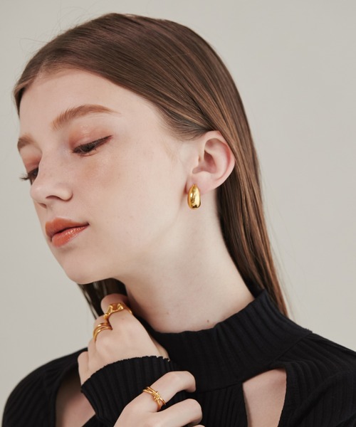 ciite' 316L（シーテサンイチロクエル）の「【 金属アレルギー対応 】 ぷっくりイヤリング サージカルステンレス 316L（イヤリング）」 - WEAR