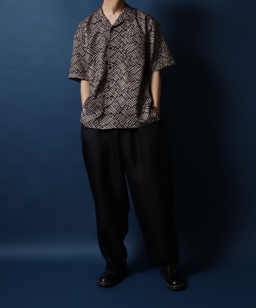 ANPAS（アンパス）の「Total Pattern Print Oversized Open Collar Shirt/総柄 オーバーサイズ ...
