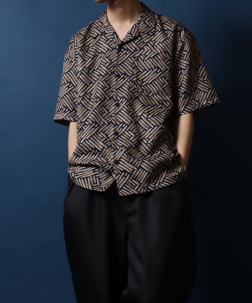 ANPAS（アンパス）の「Total Pattern Print Oversized Open Collar Shirt/総柄 オーバーサイズ ...