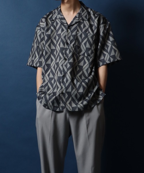 ANPAS（アンパス）の「Total Pattern Print Oversized Open Collar Shirt/総柄 オーバーサイズ ...