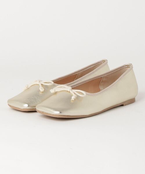 minia（ミニア）の「ワイドスクエアフラットシューズ（バレエシューズ）」 - WEAR