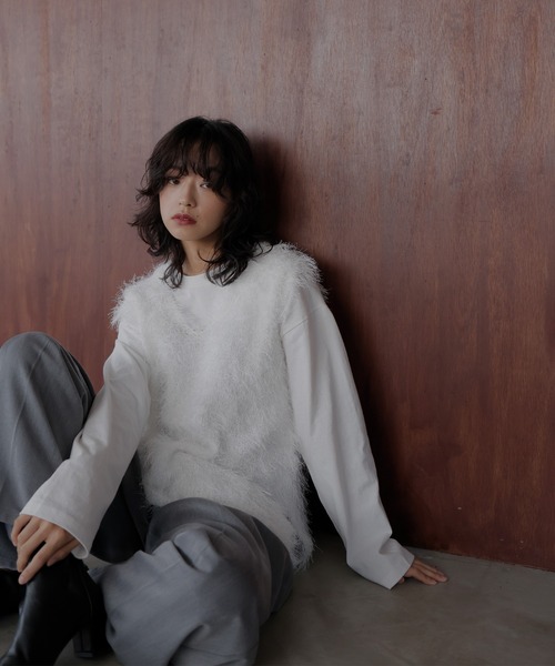 【セール】フェザーVネックベスト（ベスト）｜hellam（へラム）のファッション通販 - ZOZOTOWN