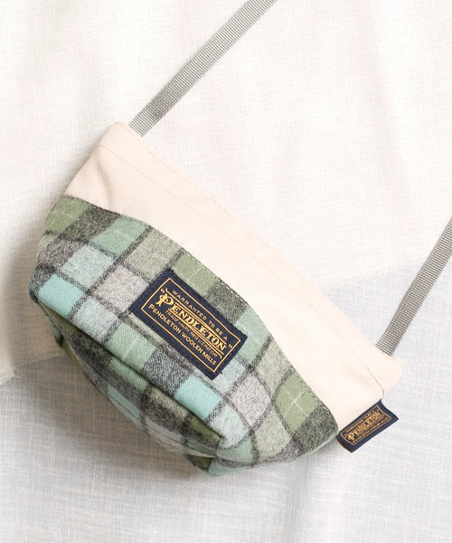 And A（アンドエー）の「PENDLETON ペンドルトン / PD CHECK FABRIC BAG チェックファブリックショルダーバッグ ポーチ / PDT-000-182015 ...