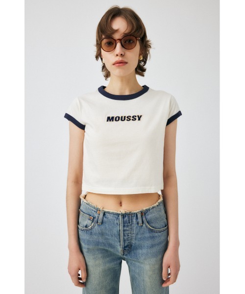 MOUSSY（マウジー）の「MOUSSY RINGER TINY Tシャツ（Tシャツ/カットソー）」 - WEAR