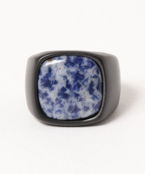 Burner（バーナー）の「【OKUOKU 0909】ストーン付き ワイドステンレスリング（低アレルギー素材）（リング）」 - WEAR