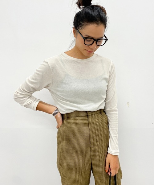 Bonum（ボナム）の「リブクルーネックカットソー（Tシャツ/カットソー）」 - WEAR