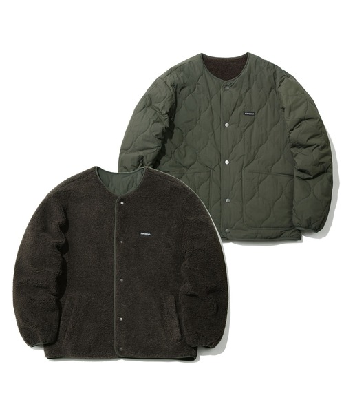 COVERNAT（カバーナット）の「【COVERNAT】REVERSIBLE FLEECE COLLARLESS JACKET / カバー ...