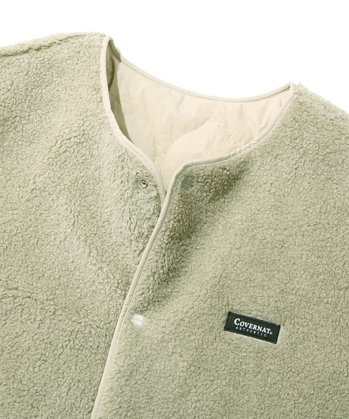 COVERNAT（カバーナット）の「【COVERNAT】REVERSIBLE FLEECE COLLARLESS JACKET / カバー ...