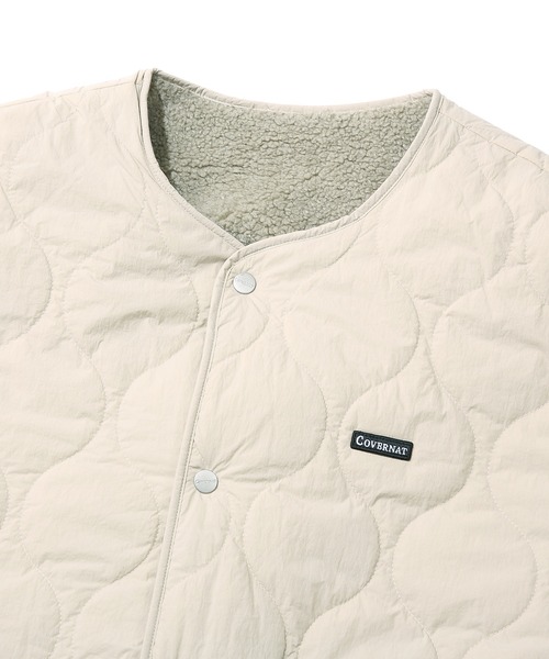 COVERNAT（カバーナット）の「【COVERNAT】REVERSIBLE FLEECE COLLARLESS JACKET / カバー ...