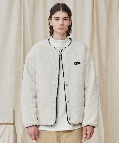 COVERNAT（カバーナット）の「【COVERNAT】REVERSIBLE FLEECE COLLARLESS JACKET / カバー ...