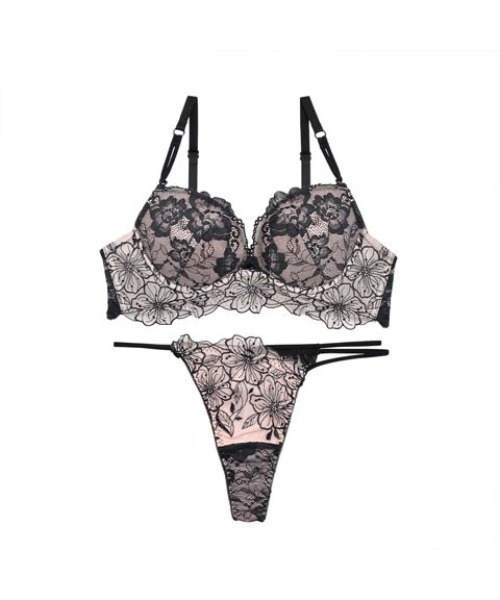 Reinest（レイネスト）の「再入荷!【シリーズ累計6千枚突破】セクシー レース 花柄 ブラジャー & バック透け Tバック ショーツ セット（ブラ&ショーツ）」 - WEAR