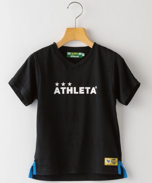 ATHLETA（アスレタ）の「【SHIPS KIDS別注】ATHLETA:＜吸汗速乾＞ジャカード ロゴ Tシャツ(145～160cm)（Tシャツ/カットソー）」 - WEAR