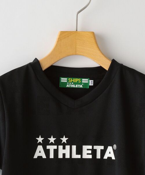 ATHLETA（アスレタ）の「【SHIPS KIDS別注】ATHLETA:＜吸汗速乾＞ジャカード ロゴ Tシャツ(145～160cm)（Tシャツ/カットソー）」 - WEAR