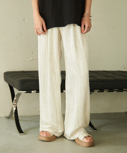 SETUP7（セットアップセブン）の「【SETUP7】シンプルセミワイドレッグパンツ SCCH（その他パンツ）」 - WEAR