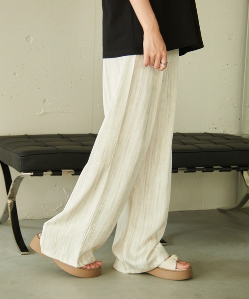 SETUP7（セットアップセブン）の「【SETUP7】シンプルセミワイドレッグパンツ SCCH（その他パンツ）」 - WEAR