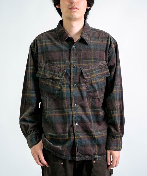 [ SPELLBOUND / スペルバウンド ] コーデュロイチェック ファティーグシャツ | Domingo（ドミンゴ）公式オンラインショップ