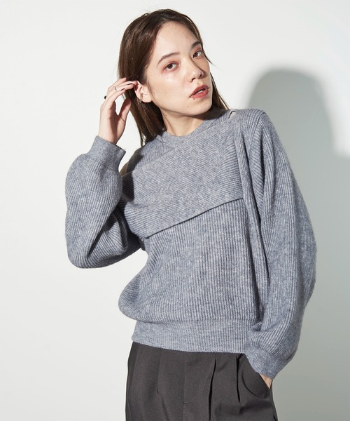 Y/lim（イリム）の「Y/lim アシメデザインカットアウトニット（ニット/セーター）」 - WEAR