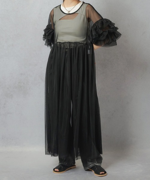 Lull（ルル）の「【Lull / ルル】なめらかチュールロングワンピース（ワンピース）」 - WEAR