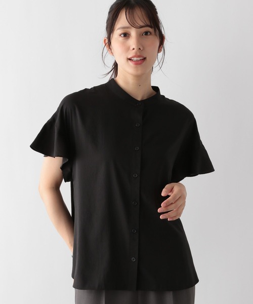 GLOBAL WORK（グローバルワーク）の「【MATINEE LINE】バンドカラーフリルシャツ/123961（シャツ/ブラウス）」 - WEAR