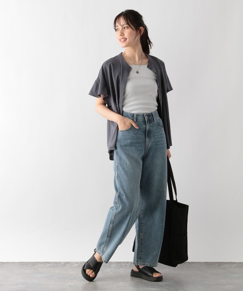 GLOBAL WORK（グローバルワーク）の「【MATINEE LINE】バンドカラーフリルシャツ/123961（シャツ/ブラウス）」 - WEAR