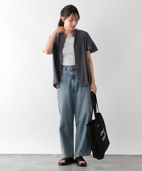 GLOBAL WORK（グローバルワーク）の「【MATINEE LINE】バンドカラーフリルシャツ/123961（シャツ/ブラウス）」 - WEAR