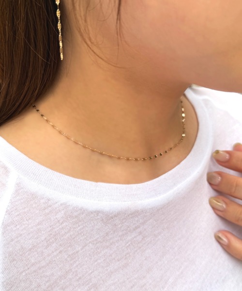【ZOZO限定】sunlighte tiny necklace / yellow gold（ネックレス）｜les bonbon（ルボンボン）の ...