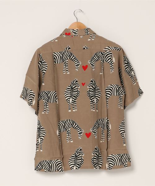 BOHEMIANS（ボヘミアンズ）の「BOHEMIANS/ボヘミアンズ 別注 LOVE ZEBRA RAYON S/S OPEN SHIRTS ...