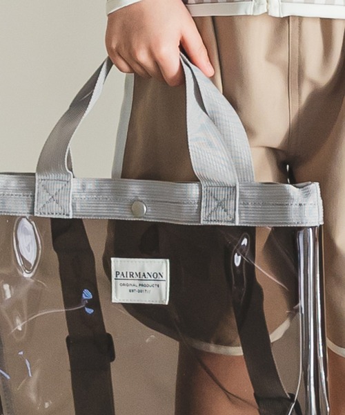 pairmanon（ペアマノン）の「カラー配色2WAYビニールプールバック（バックパック/リュック）」 - WEAR