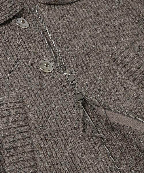 OUAT（オーユーエーティー）の「META ZIP KNIT（ニット/セーター）」 - WEAR