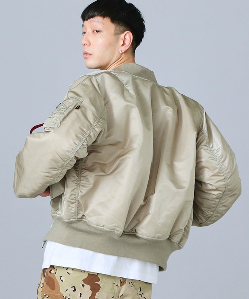 ALPHA（アルファ）の「U.S.サイズ MA-1 ナイロンジャケット（MA-1）」 - WEAR