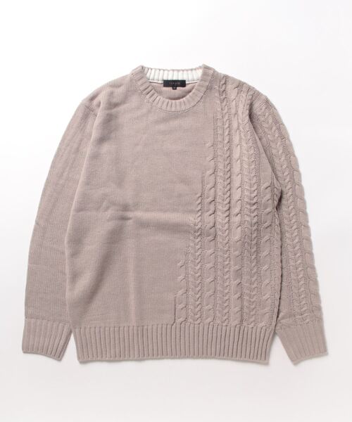 【セール】＊タカキューメンズ/TAKA-Q:MEN ウォッシャブル グラデーションケーブル クルーネックニット（ニット/セーター）｜TAKA-Q（タカキュー）のファッション通販 - ZOZOTOWN