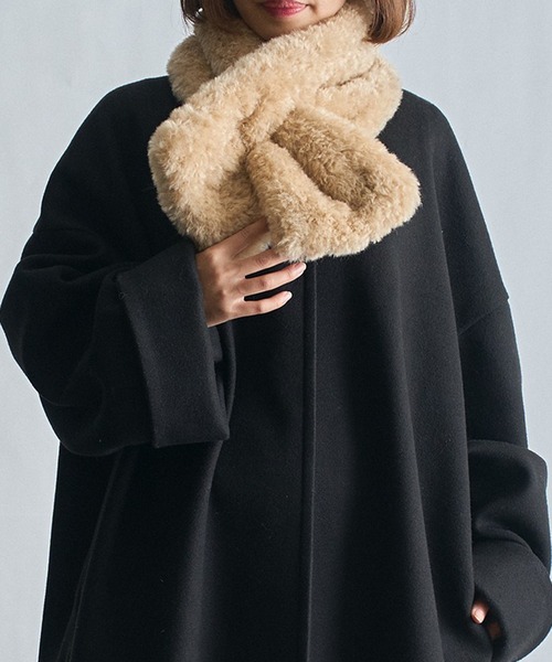 SETUP7（セットアップセブン）の「【SETUP7】ソフトシープボアティペット ASH（マフラー）」 - WEAR