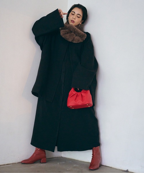 SETUP7（セットアップセブン）の「【SETUP7】ソフトシープボアティペット ASH（マフラー）」 - WEAR