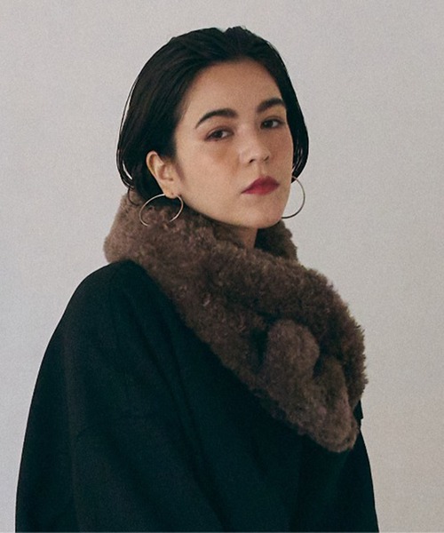 SETUP7（セットアップセブン）の「【SETUP7】ソフトシープボアティペット ASH（マフラー）」 - WEAR