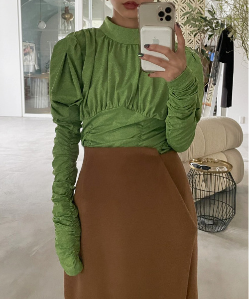 Ameri（アメリ）の「UND VOLUME GATHER TOP（Tシャツ/カットソー）」 - WEAR