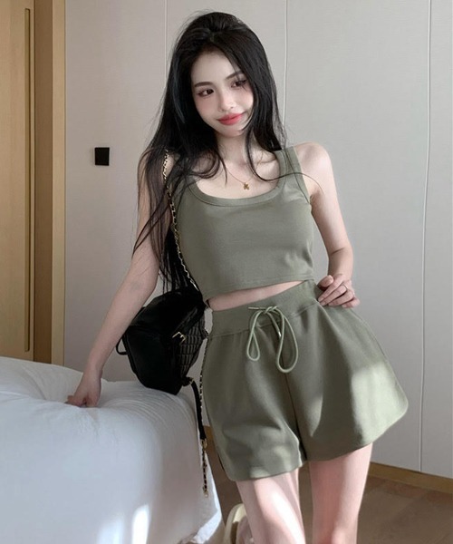 Mayree（メイリー）の「【Mayree】ノースリーブ ショートパンツ セットアップ（セットアップ）」 - WEAR