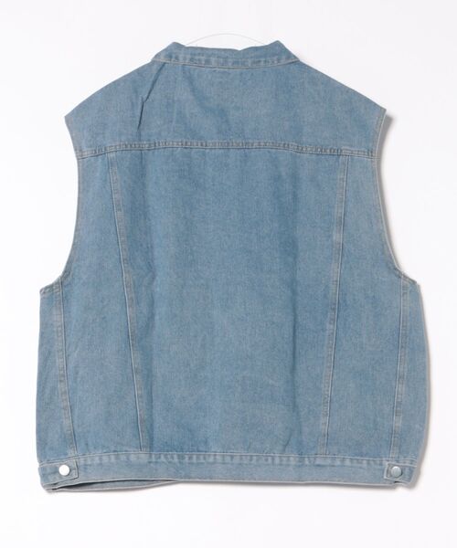 Leyline（レイライン）の「【Leyline】Denim wash vest（ベスト）」 - WEAR