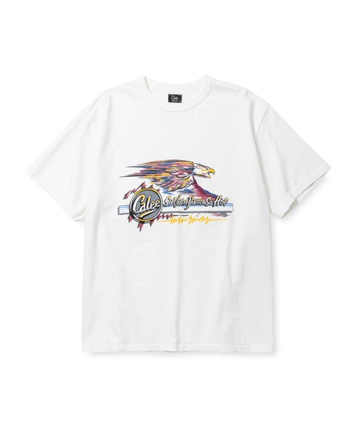 BINDER NECK EAGLE LOGO VINTAGE TEE ＜NATURALLY PAINT DESIGN＞（Tシャツ/カットソー）｜CALEE（キャリー）のファッション通販 ...