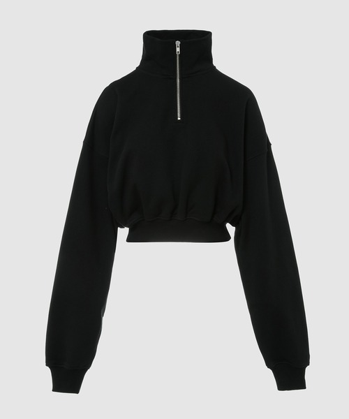 STUDIO.R330（ステュディオ アール スリーサーティー）の「Cropped Half Zip Sweat（スウェット）」 - WEAR