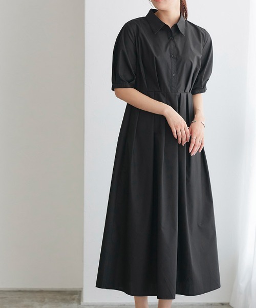 Pierrot（ピエロ）の「パフスリーブシャツワンピース（シャツワンピース）」 - WEAR