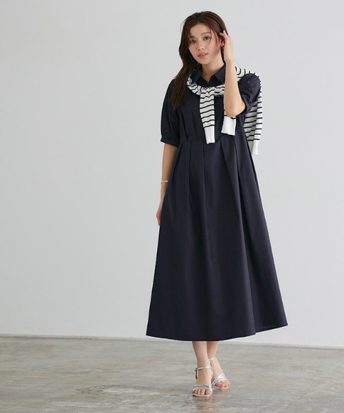 Pierrot（ピエロ）の「パフスリーブシャツワンピース（シャツワンピース）」 - WEAR