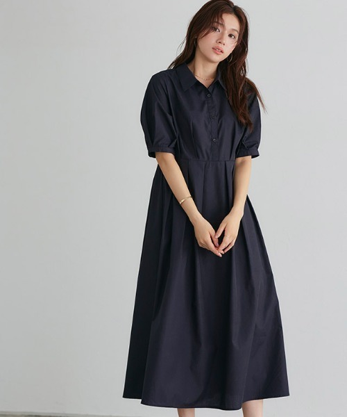 Pierrot（ピエロ）の「パフスリーブシャツワンピース（シャツワンピース）」 - WEAR