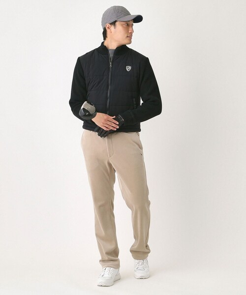 セール】ニットコンビパデットブルゾン（ブルゾン）｜adabat