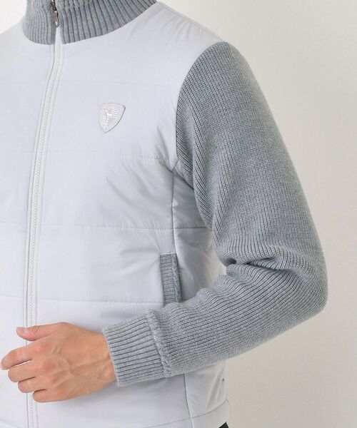 セール】ニットコンビパデットブルゾン（ブルゾン）｜adabat