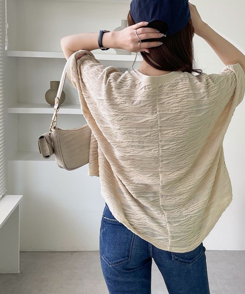 Java（ジャバ）の「《JaVa ジャバコラボ》こなれ上級見え。ふくれジャガードドルマンプルオーバー（Tシャツ/カットソー）」 - WEAR